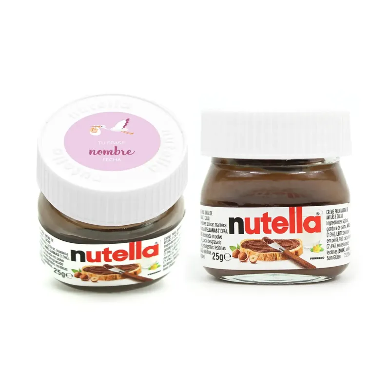 Mini Nutella Personalizada Baby Shower - fabricadelasuerte.es